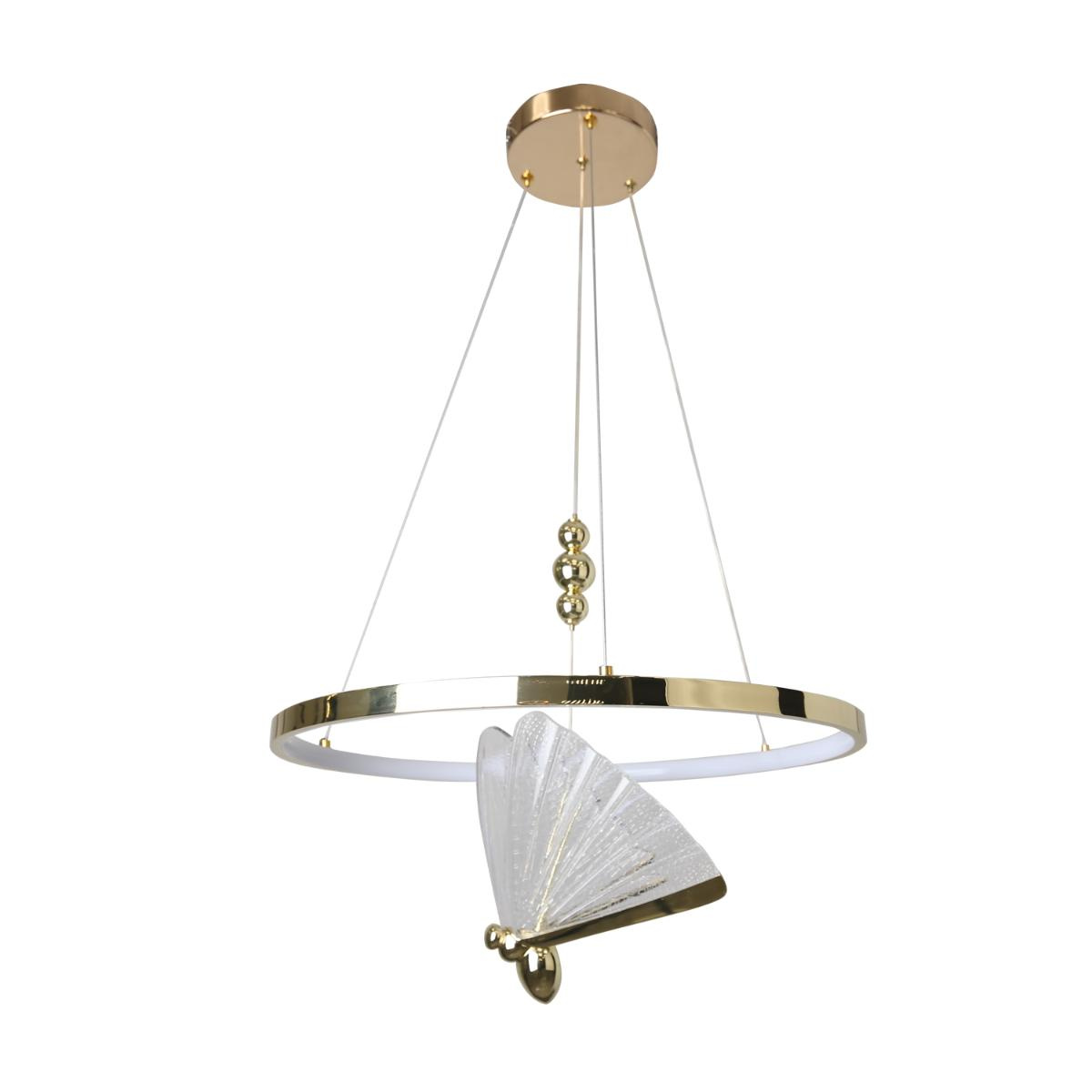 Lampa wisząca Marissa Ring złota LED CCT - Light Prestige